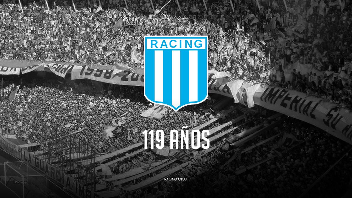 Se cumplen 119 años de la fundación de Racing Club de Avellaneda