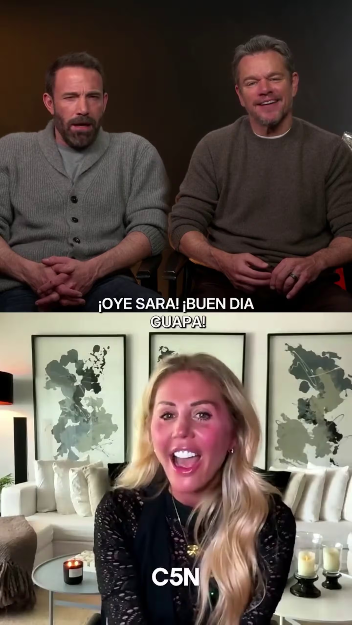 El audio viral de Luciano Castro cruzó fronteras: Matt Damon y Ben ...