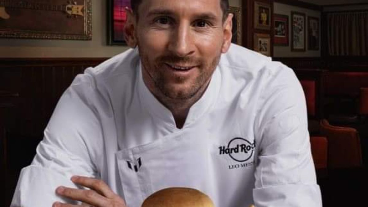 Leo Messi cheff y la presentación de su propia hamburguesa