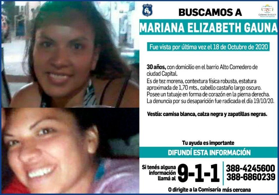 Buscan intensamente a Mariana Elizabeth Gauna