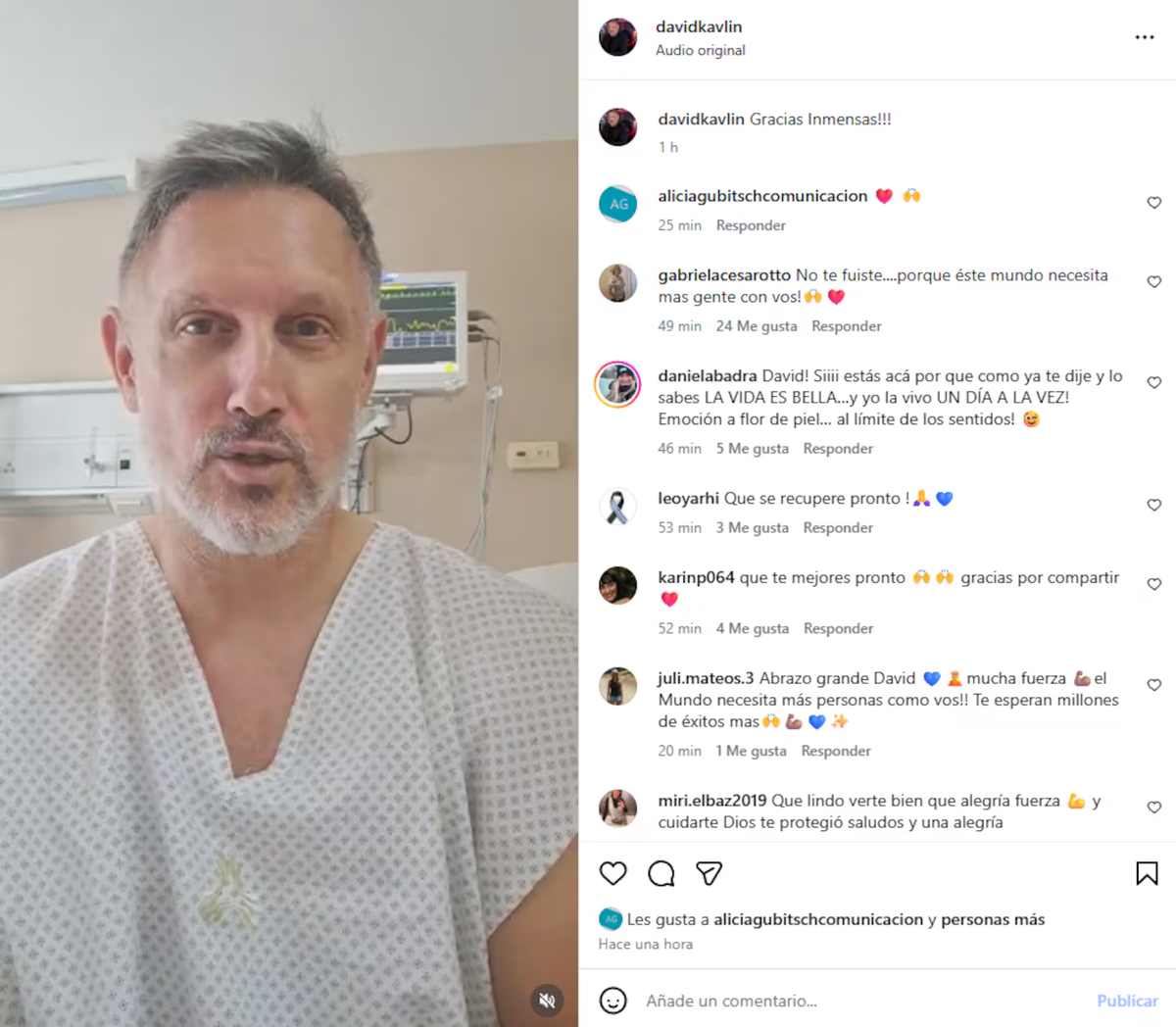 David Kavlin habló de su salud tras sufrir un infarto: Estoy con muchas ...