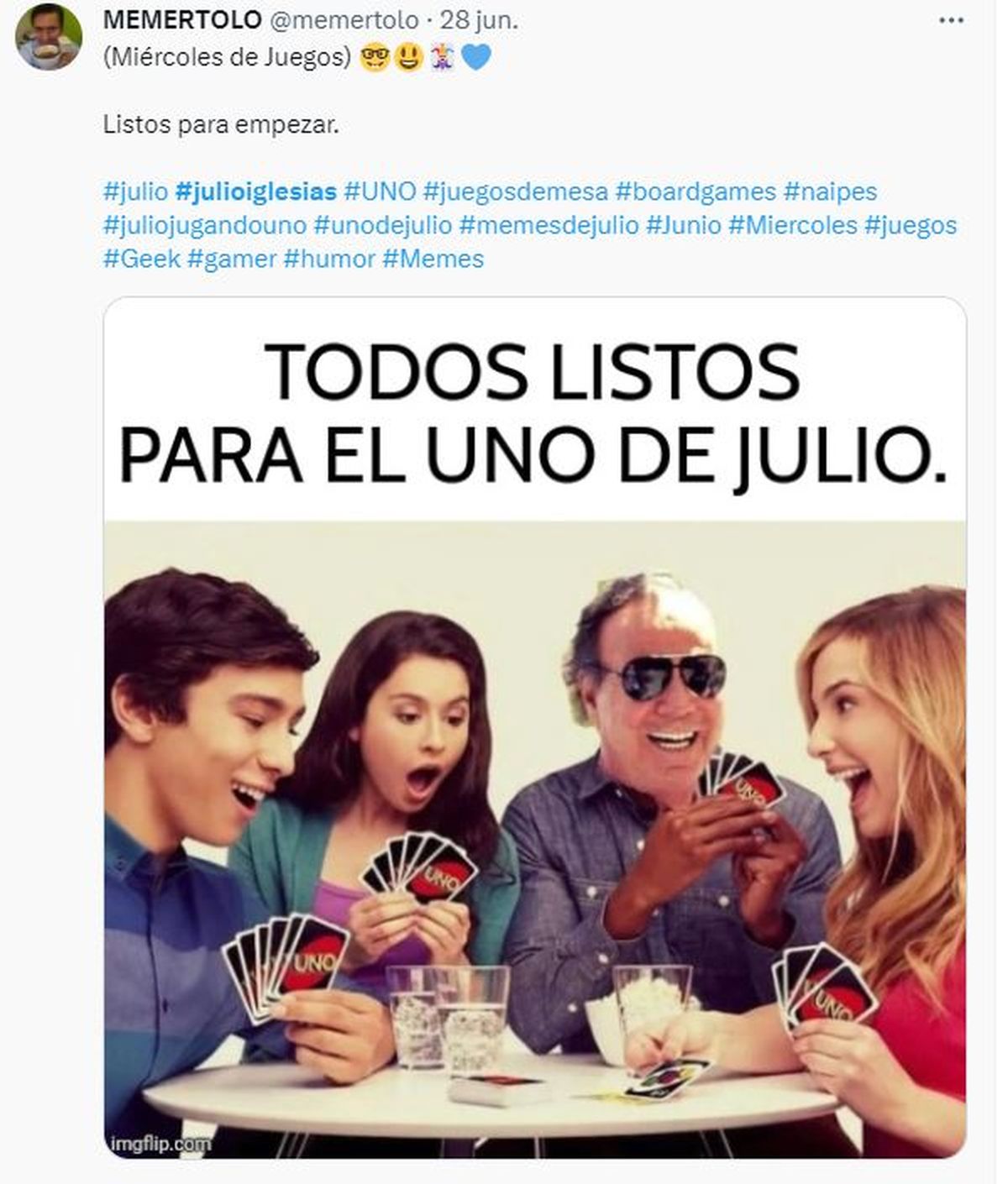 Los mejores memes de Julio Iglesias a horas de que empiece el mes con ...