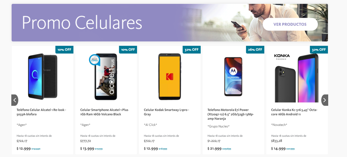 Nueva promo para comprar celulares con descuentos del 30% y cuotas sin ...
