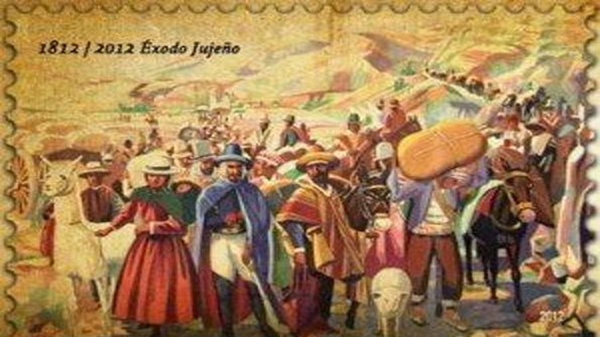 Presentaron la estampilla del Éxodo Jujeño”