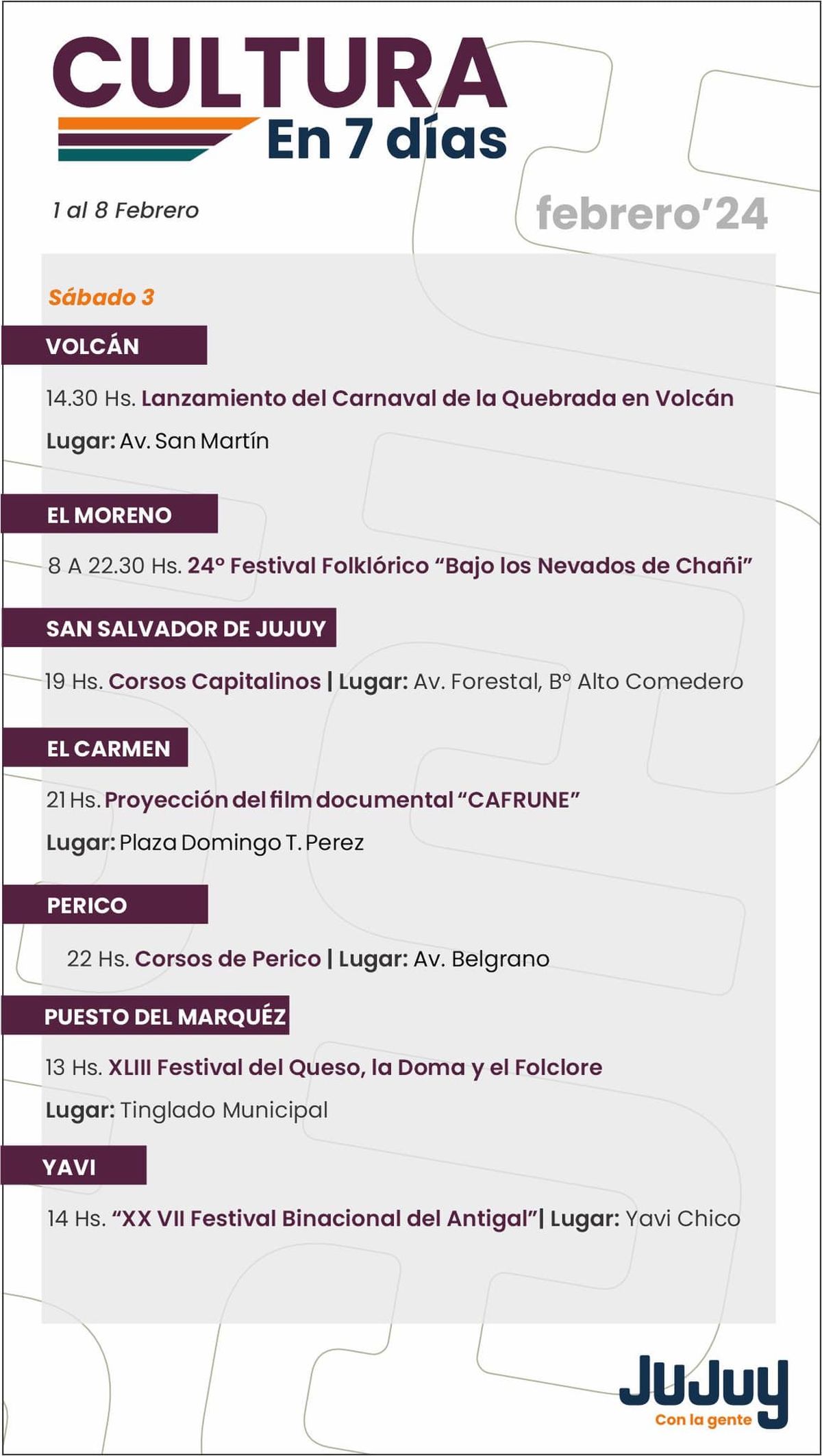 Agenda: Mirá las actividades para hacer este fin de semana