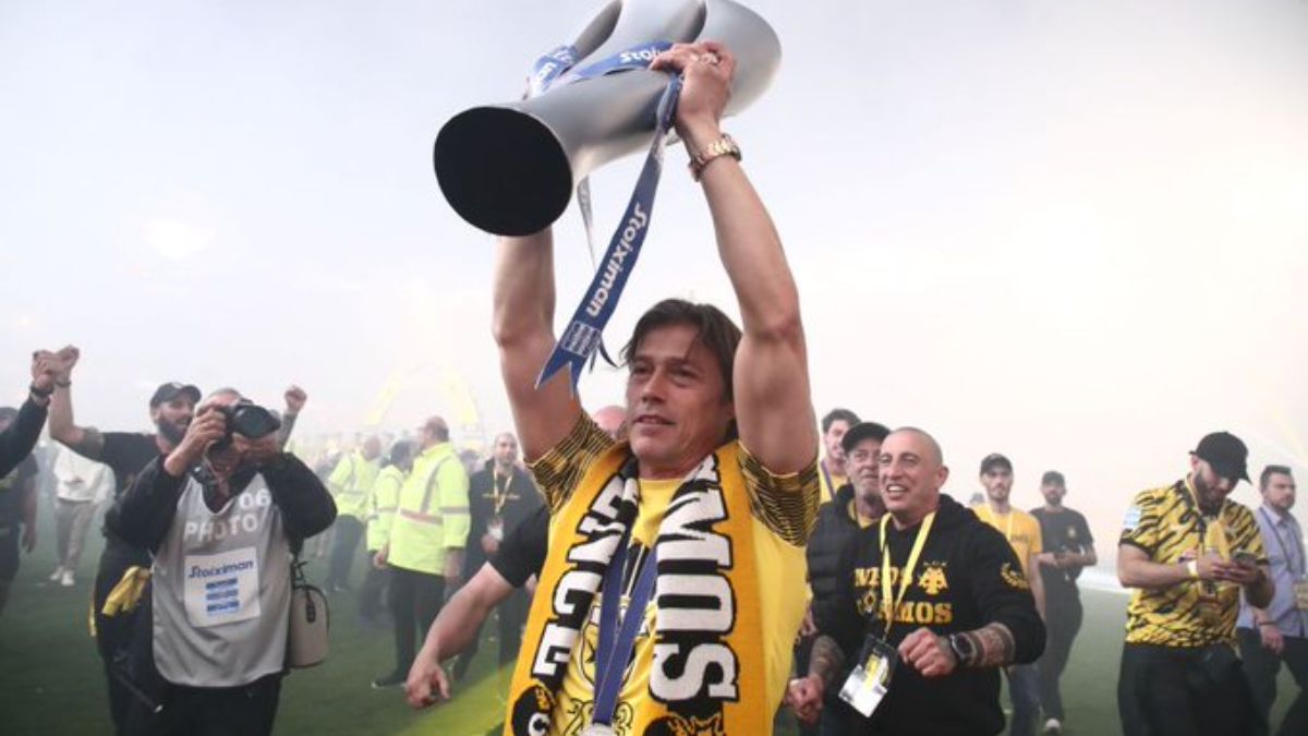 AEK Atenas de Matías Almeyda se consagró campeón de la Superliga de Grecia