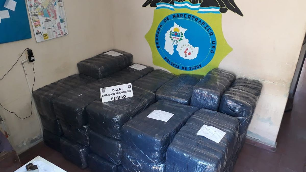 Dos sujetos fueron detenidos en Perico con 930 kg de hojas de coca