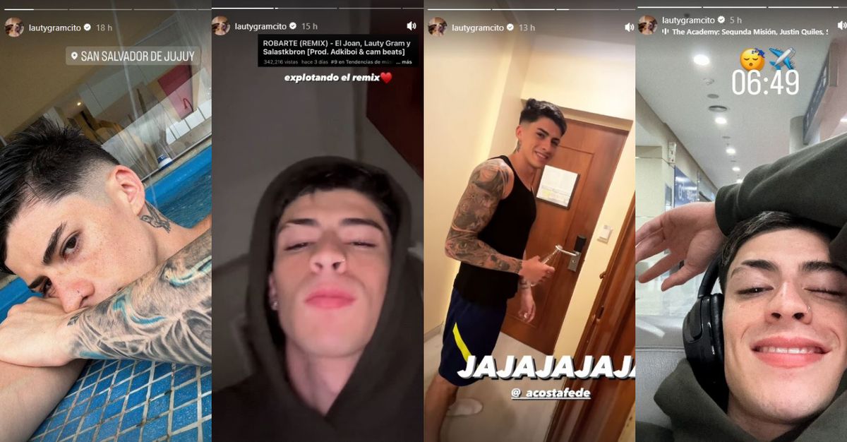 Lauty Gram disfrutó de Jujuy y lo expuso en las redes