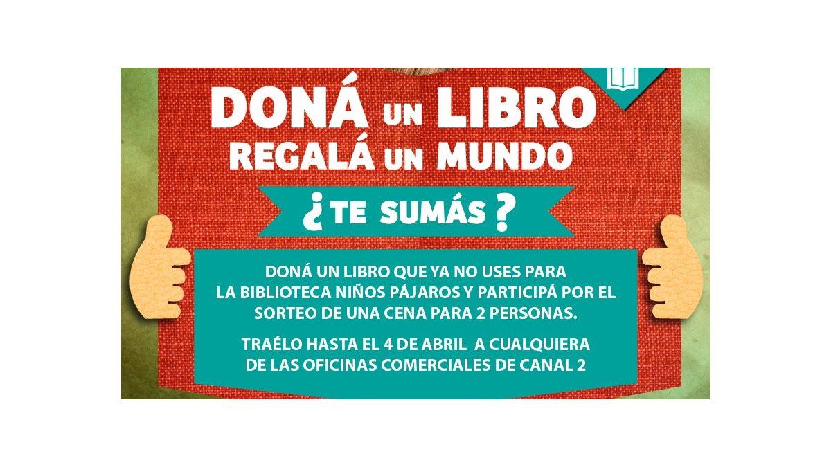 Donar un libro es regalar una oportunidad
