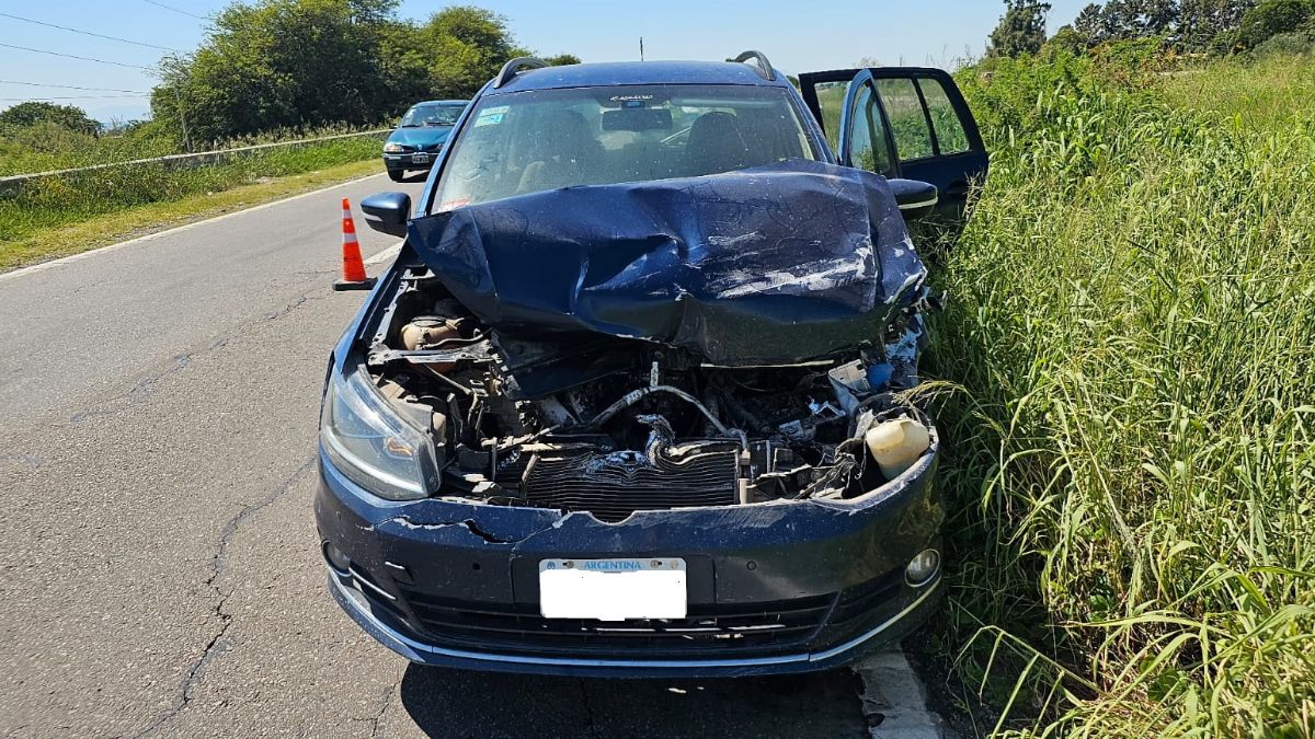 Violento siniestro vial en la Ruta 66, a metros del Río Perico