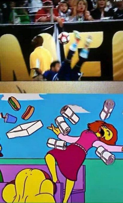 Casi se mata: los memes de la caída del Pocho Lavezzi