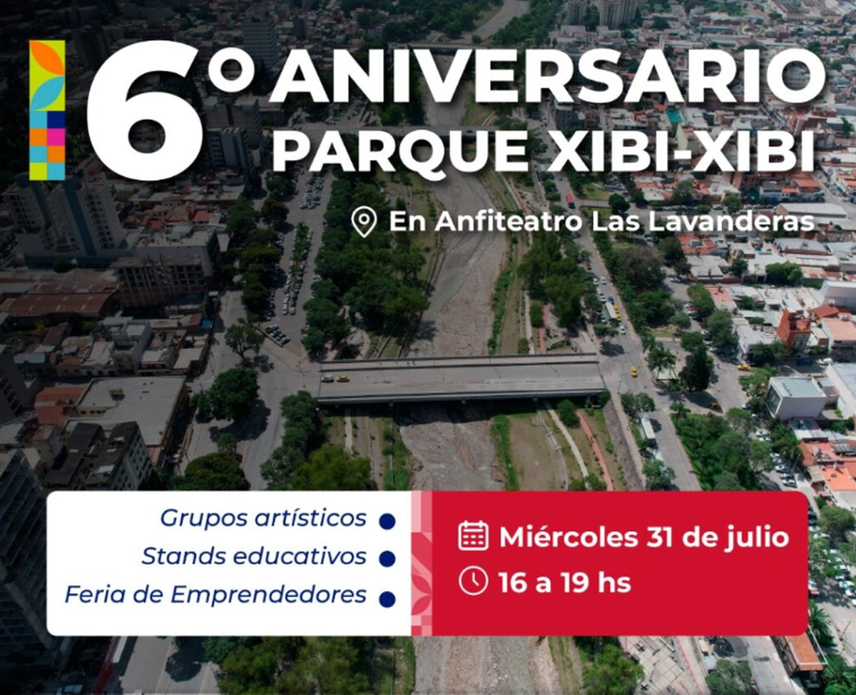 Realizarán un festival por los 6 años del Parque Xibi Xibi