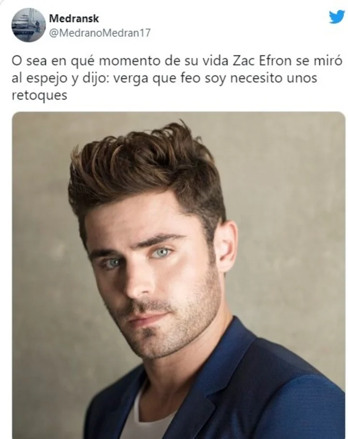 Reapareció Zac Efron con bigote y volvió a ser viral por su parecido ...