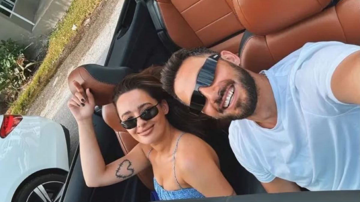 Nico Occhiato y Flor Jazmín confirmaron su noviazgo con un apasionado beso en vivo