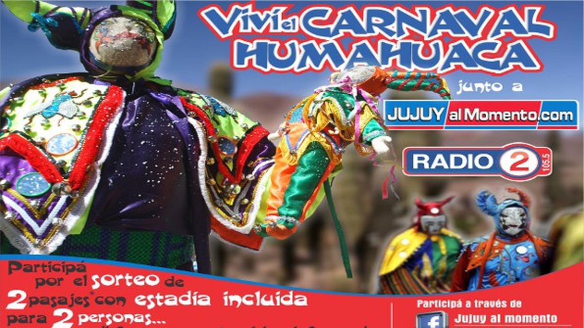 Jujuy al Momento y Radio 2 te llevan al carnaval de Humahuaca