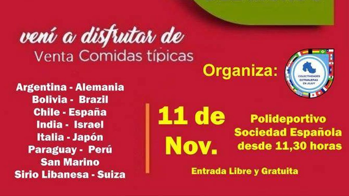 Platos del mundo se podrán disfrutar en Jujuy