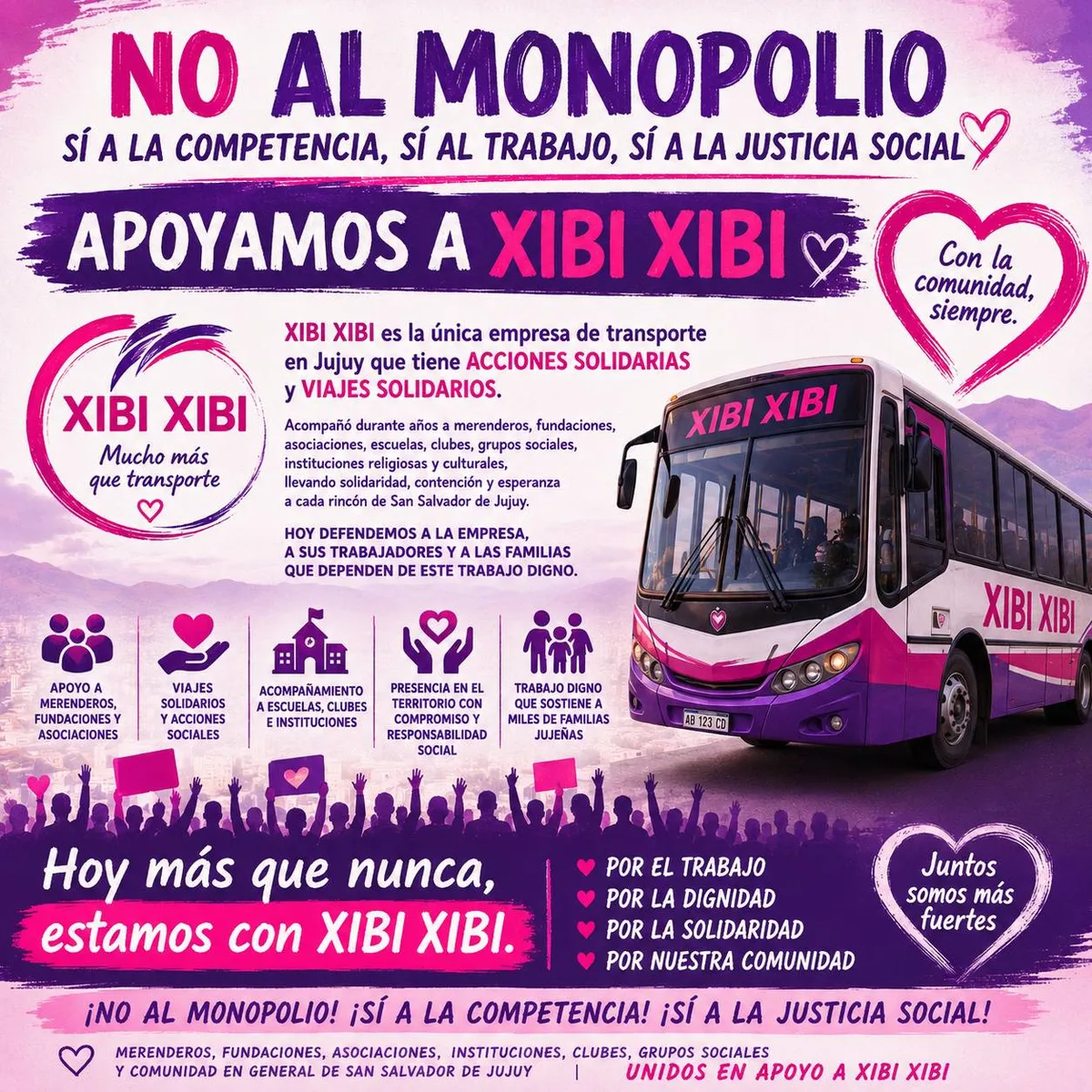 Xibi Xibi afuera de la polémica licitación del transporte: trabajadores ...