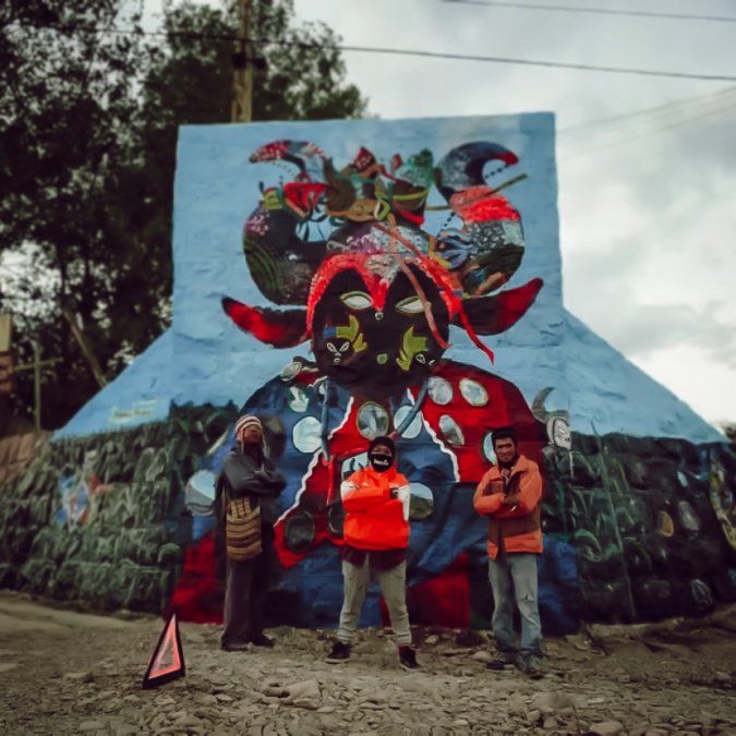 Humahuaca: Pintaron un gran mural inspirado en el Diablo y el origen ...