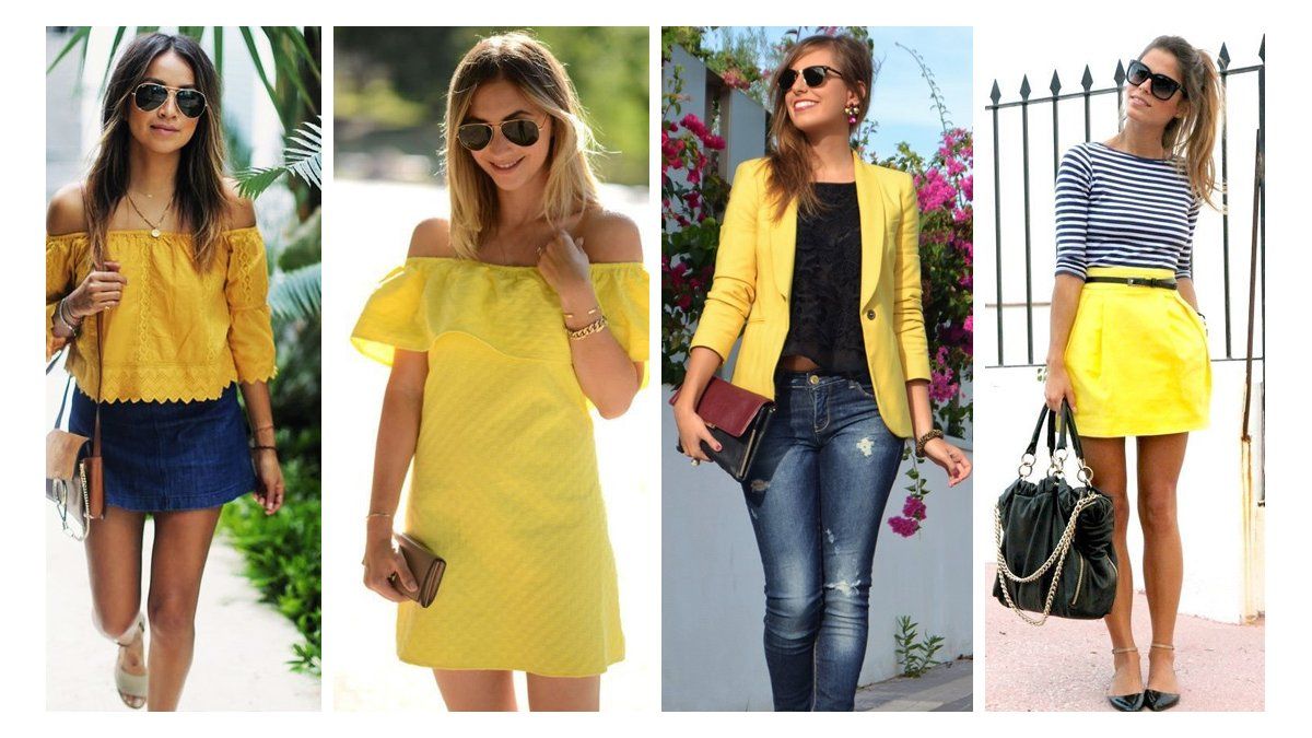 Ideas de como utilizar el amarillo en tus outfits