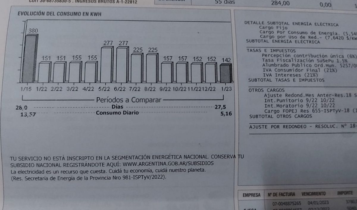 PROCONSUMER: El aumento de la tarifa energética es injustificado y excesivo