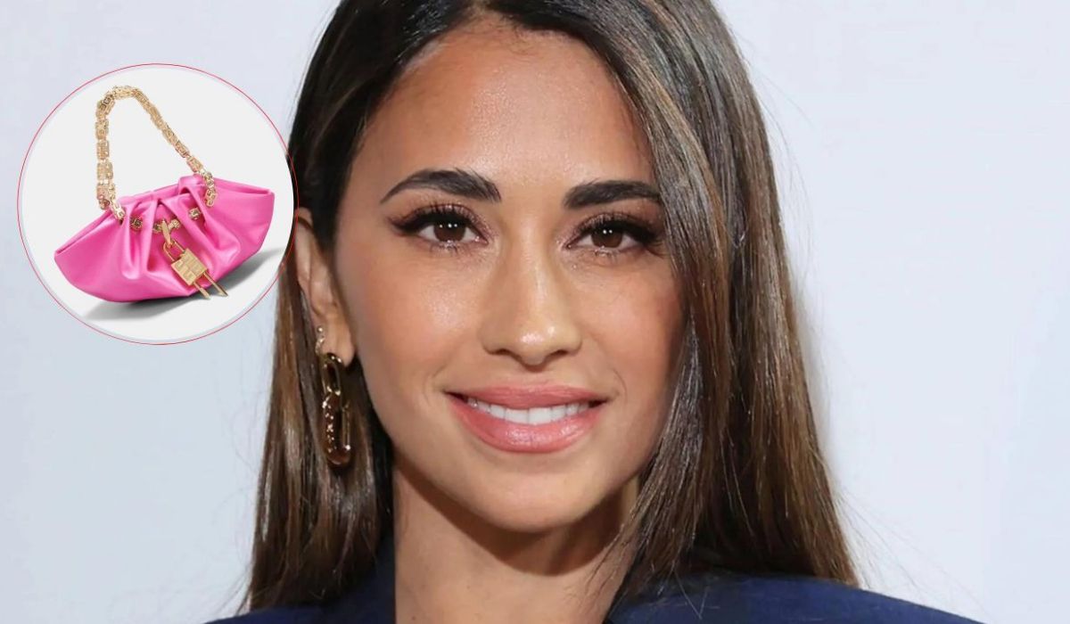 Antonela Roccuzzo sorprendió con una mini bag rosa de lujo