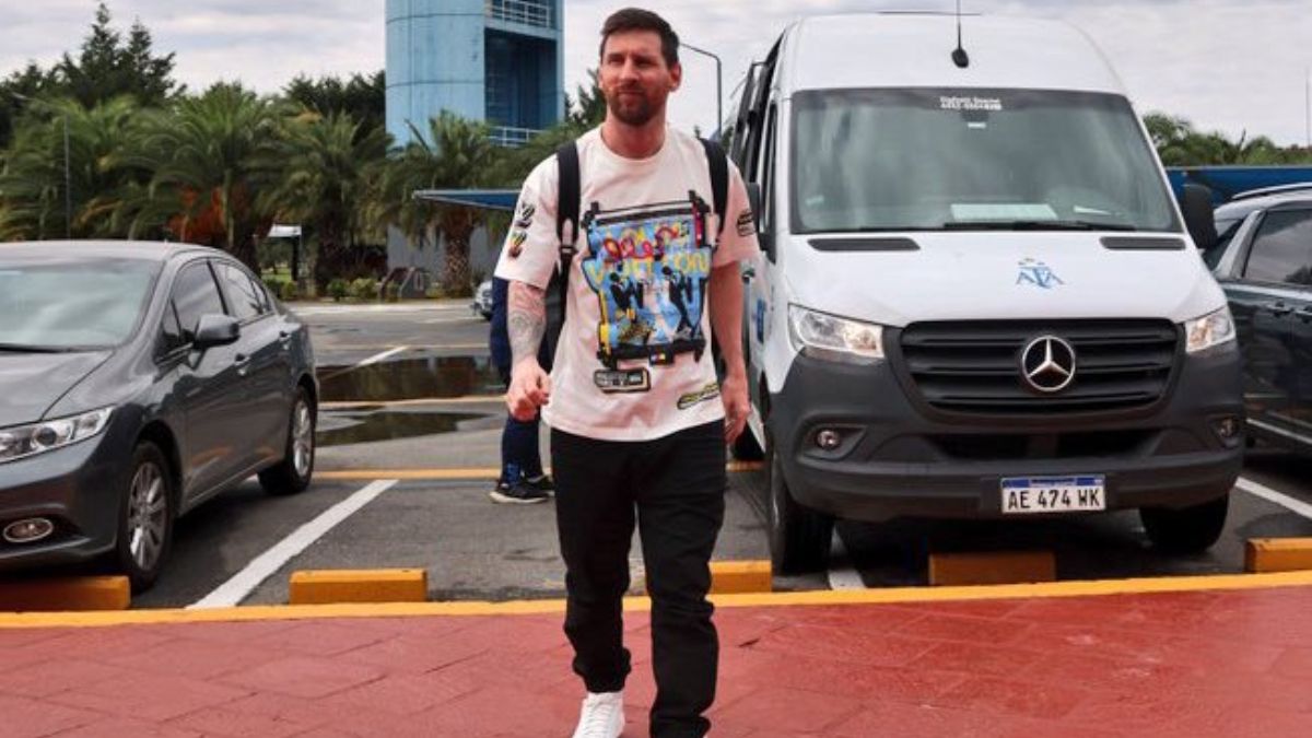 El capitán está en su tierra: Messi llegó al país